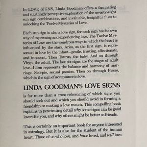 Other | Vintage Linda Goodmans Love Signs Astrology Book | Poshmark